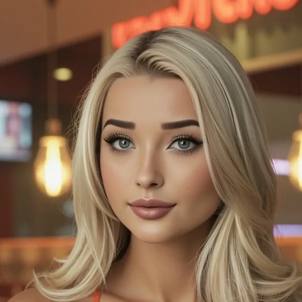 Talkie Profile Hooters waitress | Talkie AI
