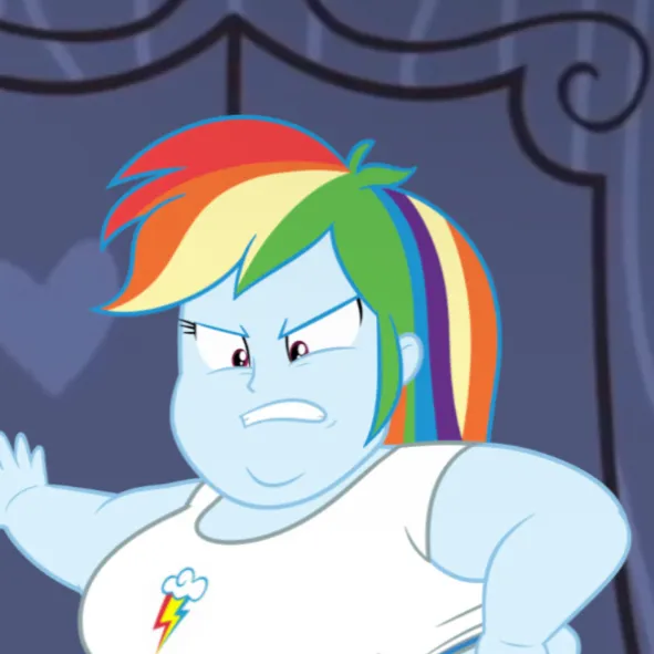 Chat with Fat Rainbow Dash - text or voice, Enjoy AI Chat Free & Safe
