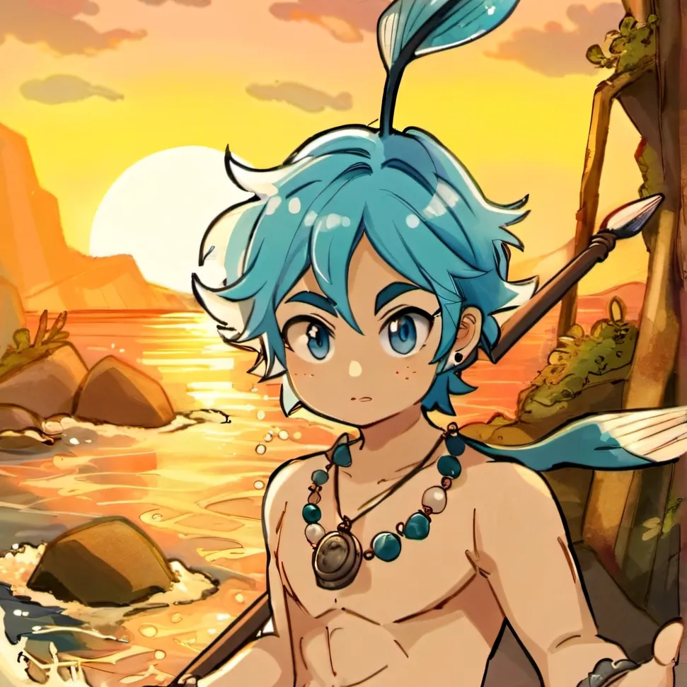 Chat with Sora merman🩵 - text or voice, Enjoy AI Chat Free & Safe