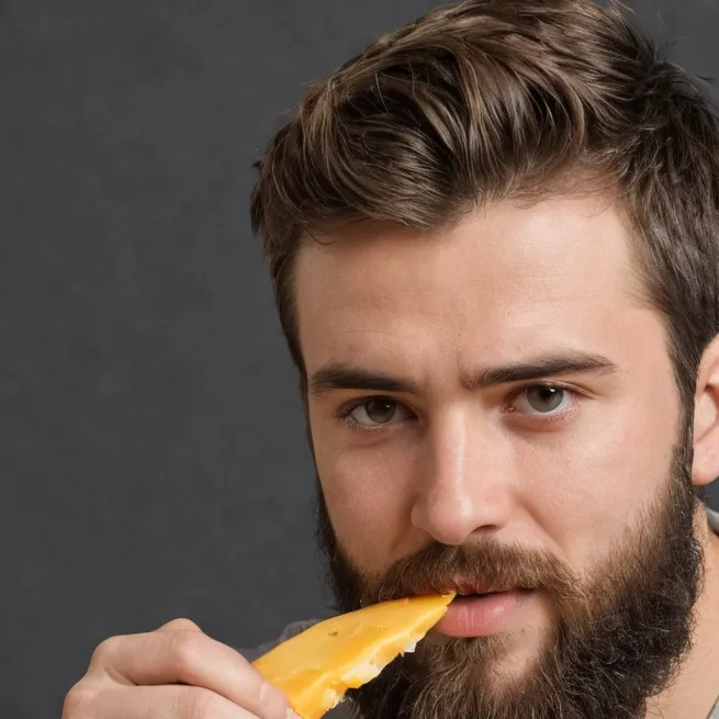 Chat with Man eating Cheese - text or voice, Enjoy AI Chat Free & Safe