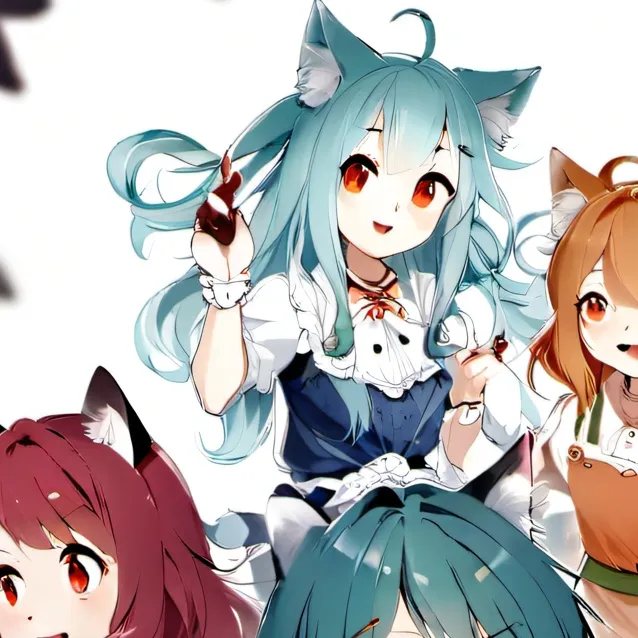 Chat with your 4 cat girls - text or voice, Enjoy AI Chat Free & Safe