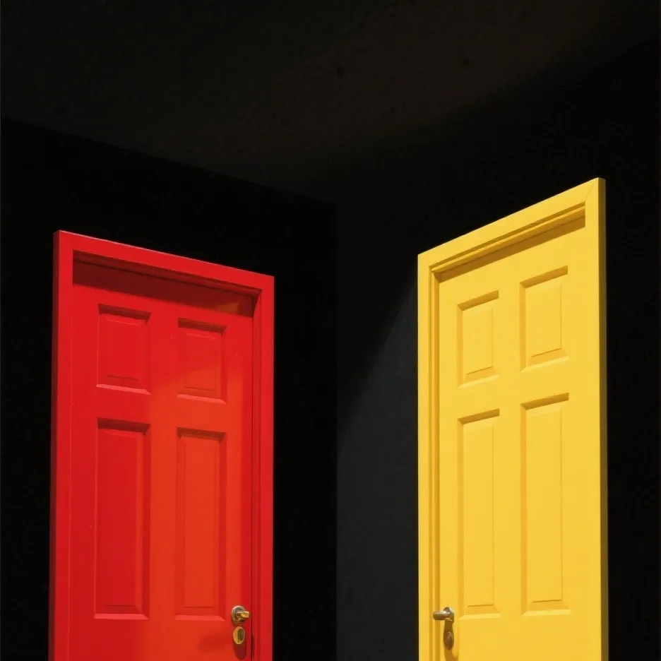 Chat with red yellow door - text or voice, Enjoy AI Chat Free & Safe
