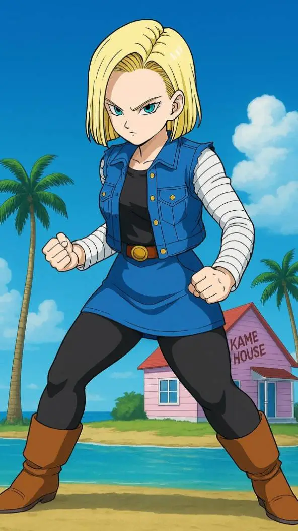 Chat with Androide 18 - text or voice, Enjoy AI Chat Free & Safe