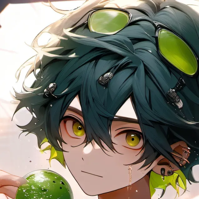 Chat with Green Slime boy - text or voice, Enjoy AI Chat Free & Safe