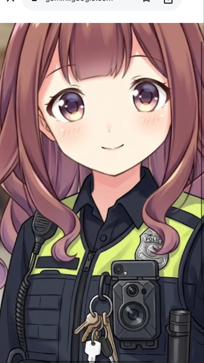 Chat with Happy police girl - text or voice, Enjoy AI Chat Free & Safe