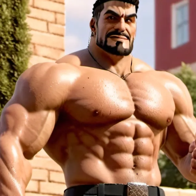 Chat with big buff oily man - text or voice, Enjoy AI Chat Free & Safe