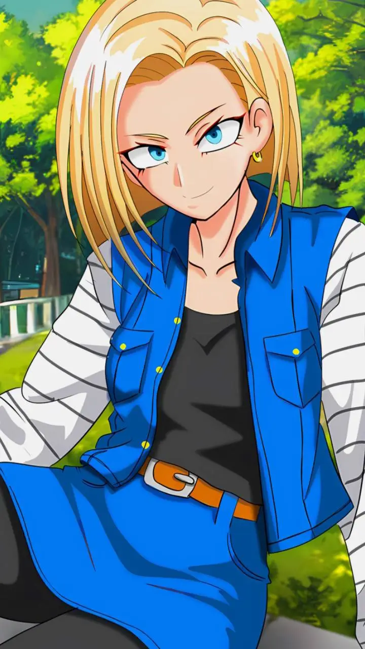 Chat with Androide 18 - text or voice, Enjoy AI Chat Free & Safe