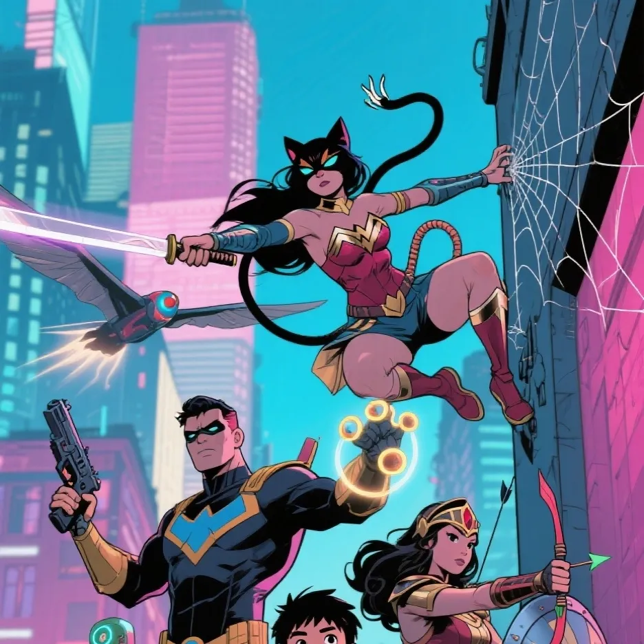 Chat with Superhero team - text or voice, Enjoy AI Chat Free & Safe