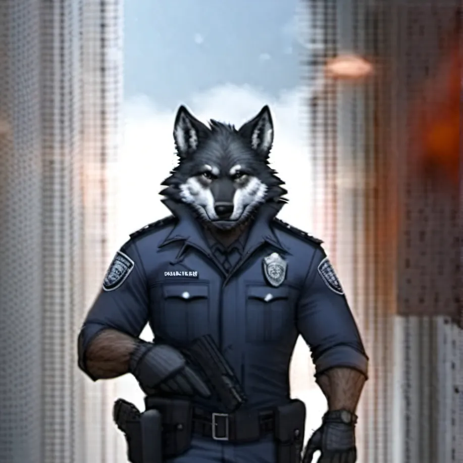 Chat with Officer NightWolf - text or voice, Enjoy AI Chat Free & Safe