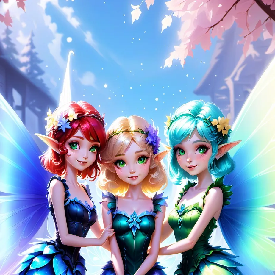 Chat with 3 Fairies - text or voice, Enjoy AI Chat Free & Safe